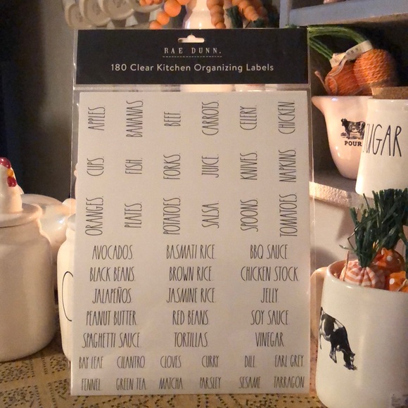 Rae Dunn | Storage & Organization | Rae Dunn 8 Clear Kitchen Organizing ...